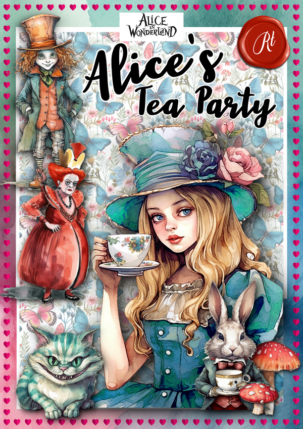 Alice's Tea Party Backgrounds Digital Downloads – Relatively Thoughtful